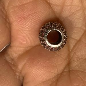 Pandora | Jewelry | Pandora Pink Pave Cz Charm | Poshmark